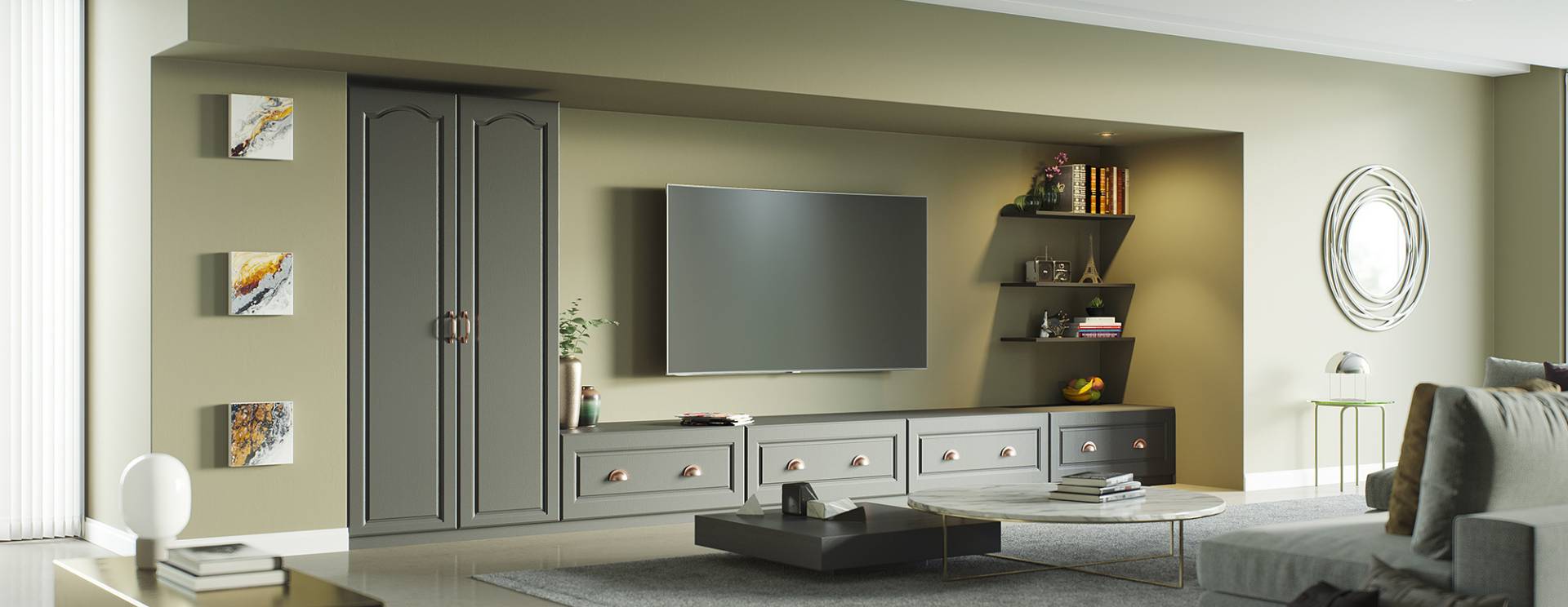 Media Units With Storage | T & C Bedrooms